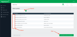 Submit a document for printing